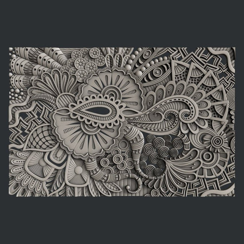 Doodle Oodle Texture Sheet silicone mold by Zuri – Zuri Molds
